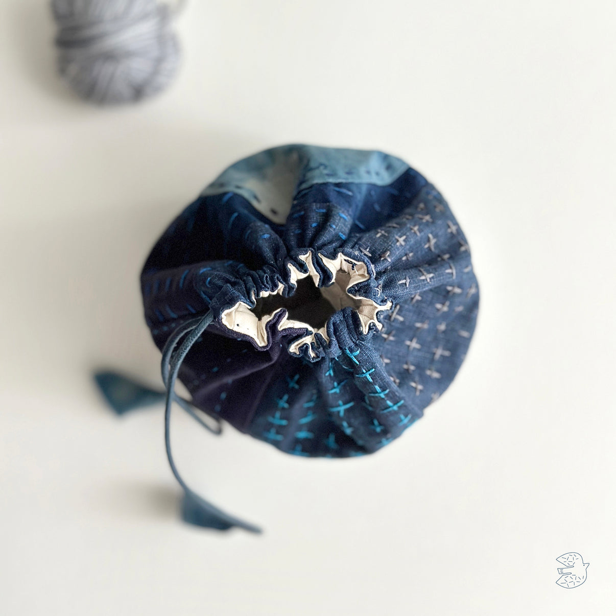 Blue Moon Drawstring Bag – Indigobird